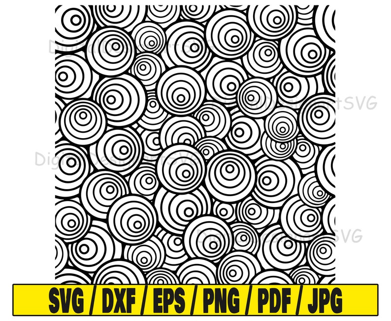 Seamless Pattern Svg, Circle Svg Cut File, Damask Clipart, Svg Cut File ...