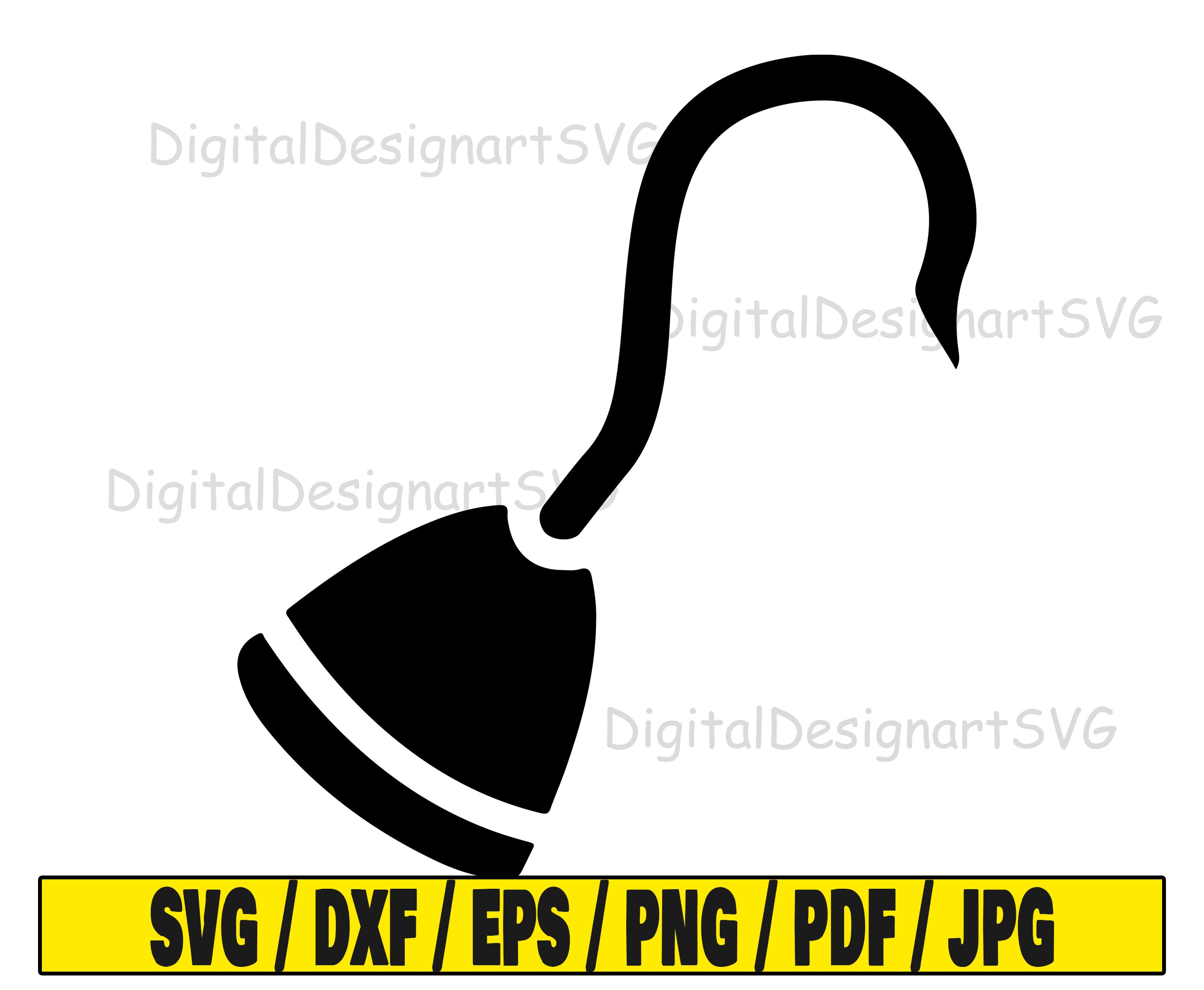 Pirate Hook Svg, Pirate Svg, Silhouette Svg, Sublimation Svg, Pirate ...