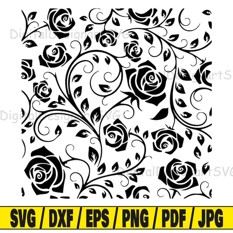 Rose Svg - Etsy