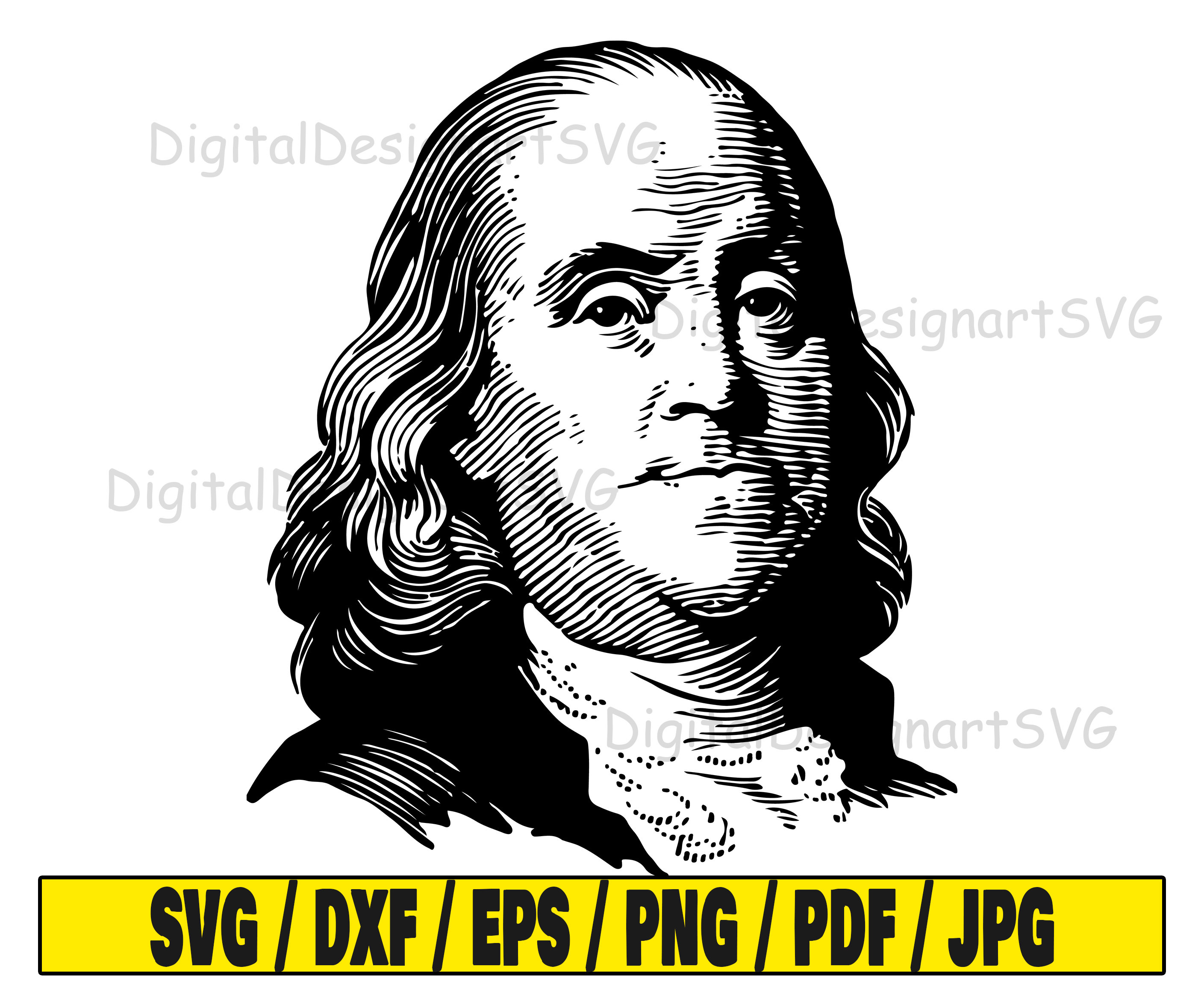 Benjamin Franklin Svg, Franklin Svg, Benjamin Svg, Dollar Svg, Svg ...