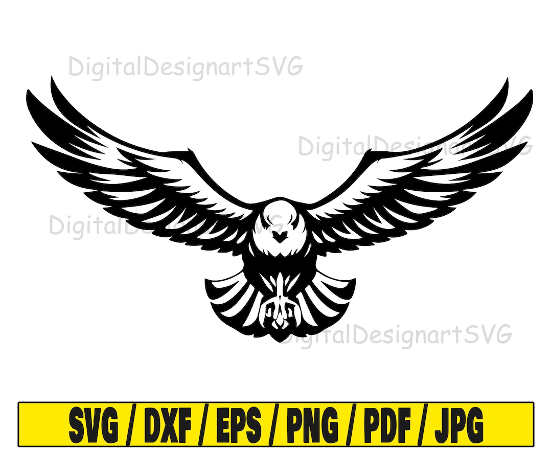 Fliegen Adler svg #2, Adler svg, Vogel svg, Falke svg, Adler Silhouette ...