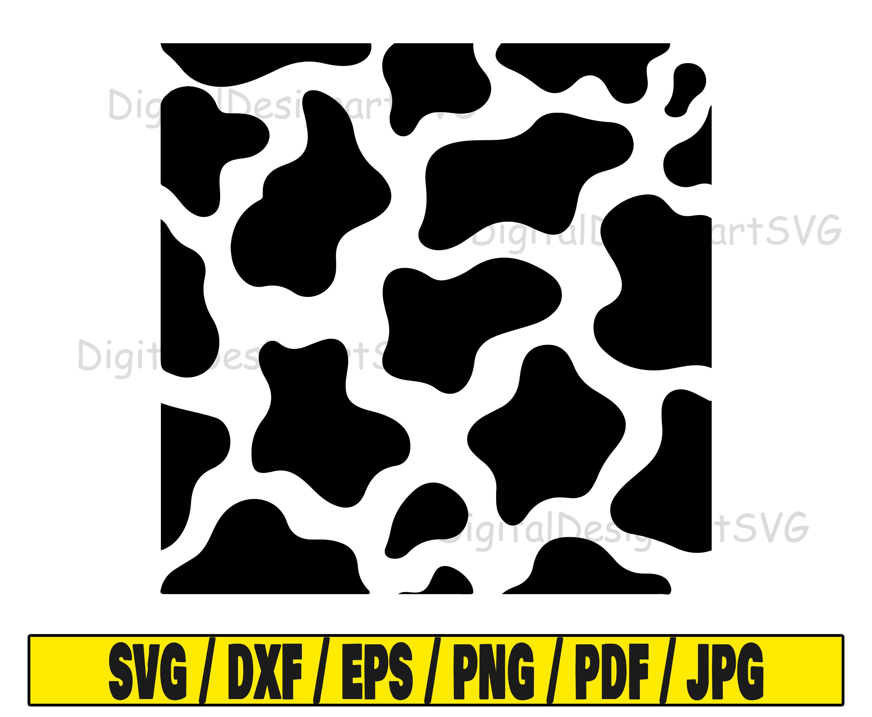 Seamless Cow Print Svg Cow Pattern Svg Cut File Pattern | Etsy