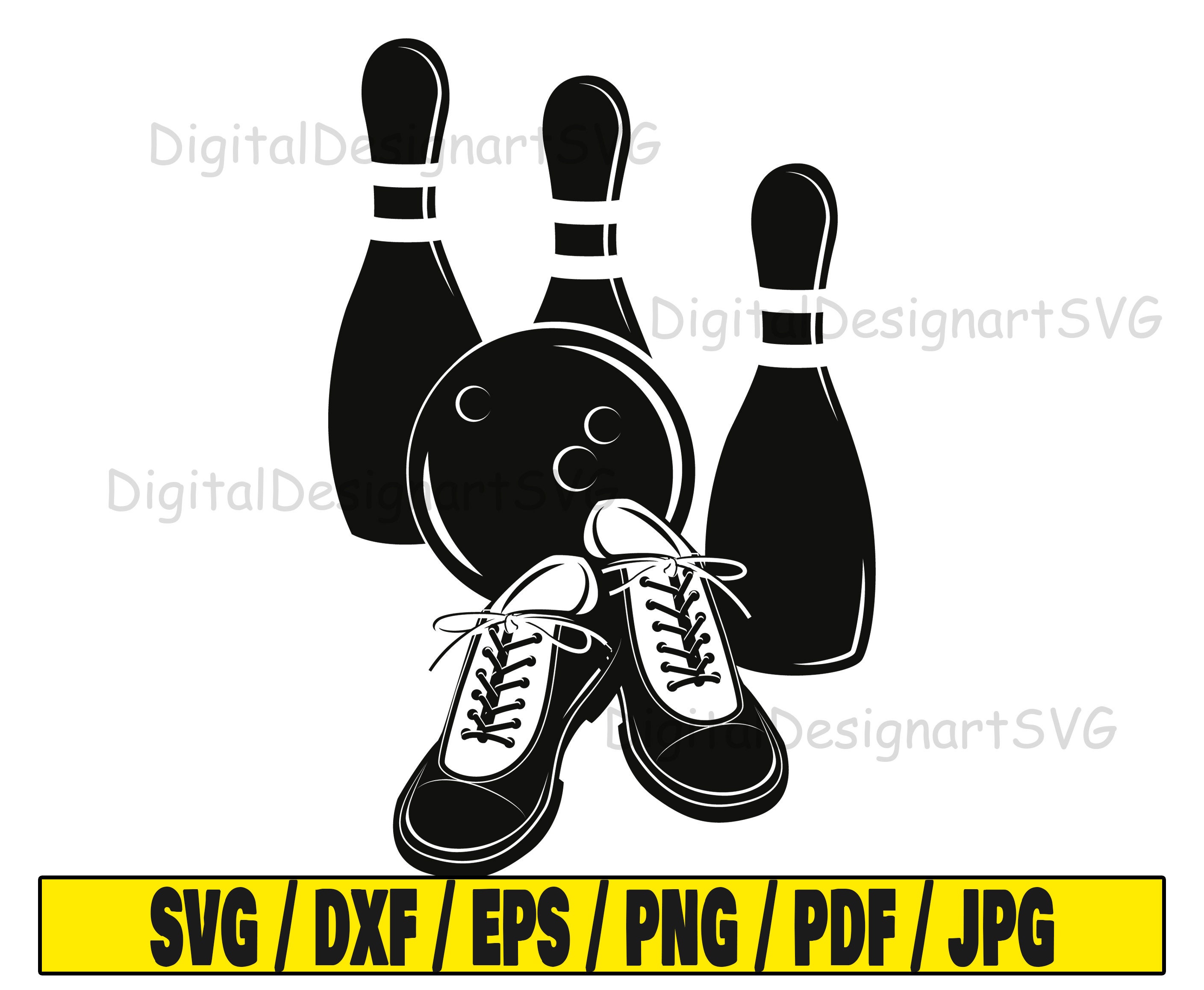 Bowling Svg Bowling Shoes Svg Pins Svg Pin Svg Bowling - Etsy