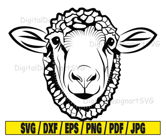 Sheep Head Svg Farm Svg Animal Svg - Etsy Australia
