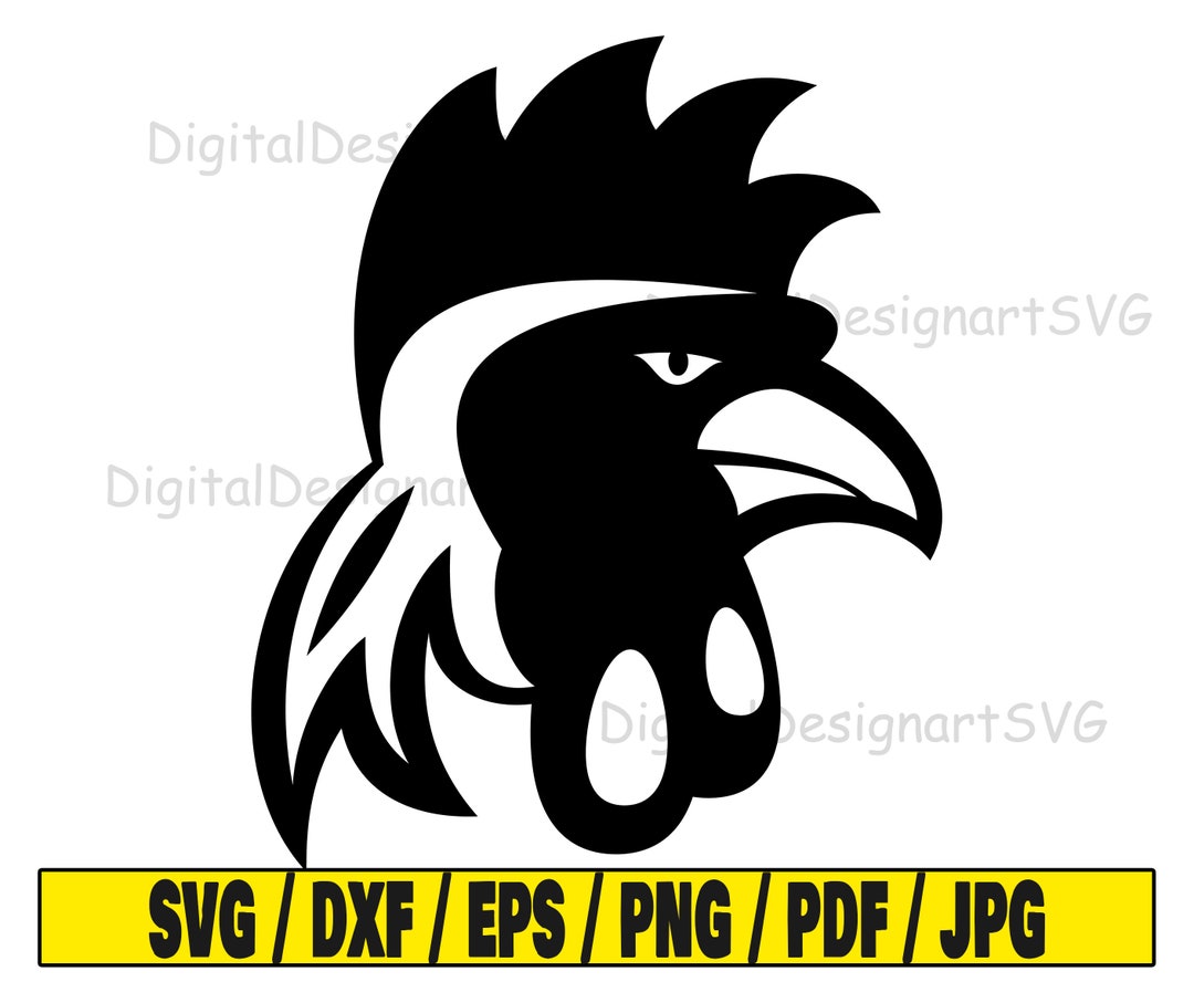 Rooster Head Svg, Rooster Svg, Animal Svg - Etsy