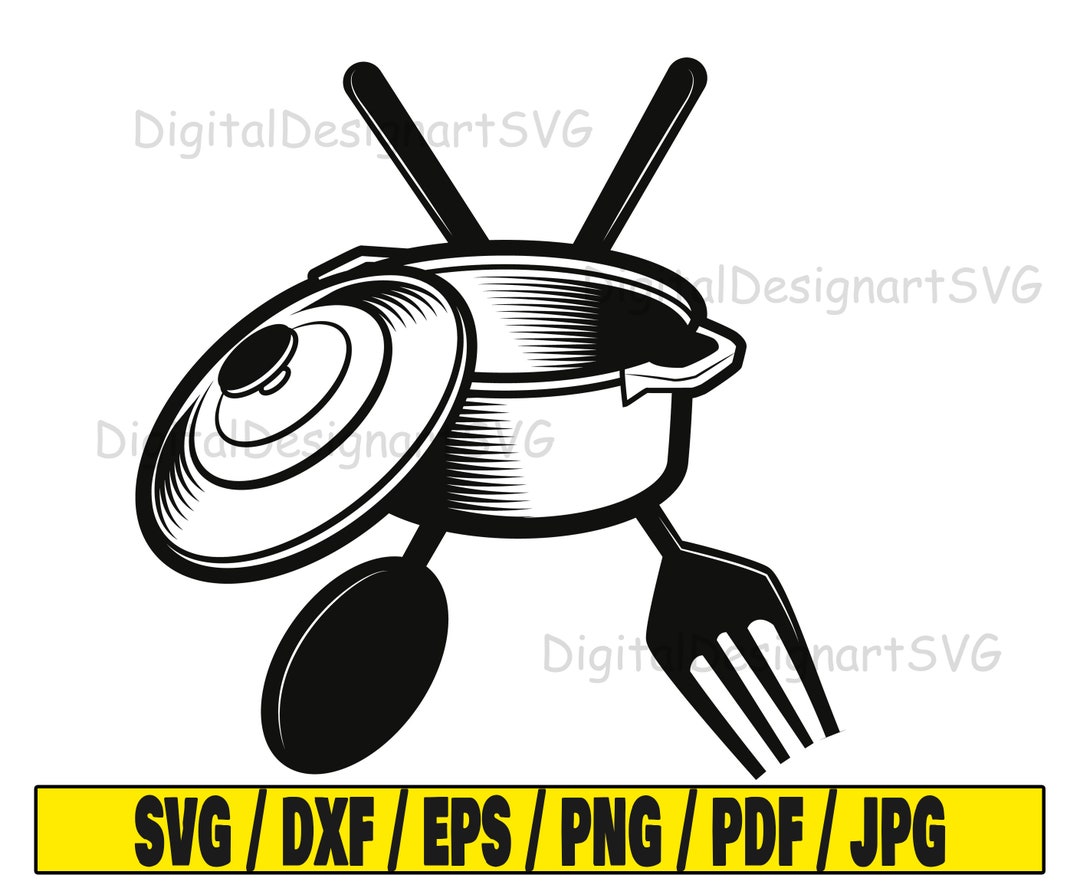 Cooking Svg, Utensils Svg, Cook Svg, Utensils Cooking Svg, Silhouette ...