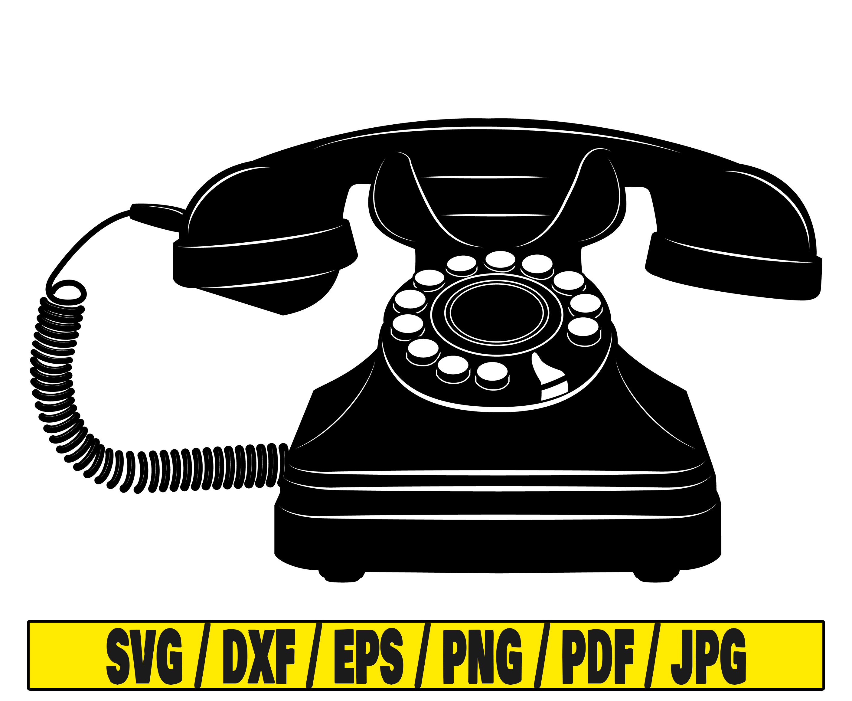 Telephone Vintage Svg Telephone Svg Vintage Retro Svg - Etsy
