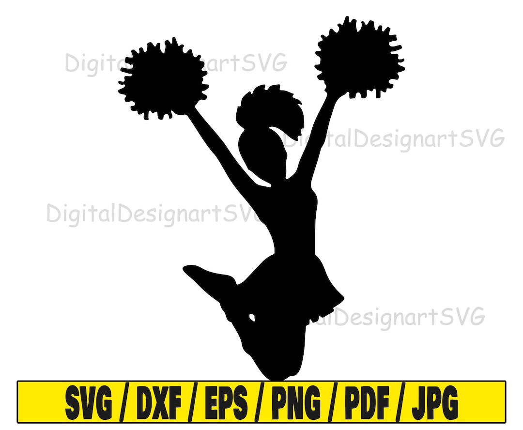 Cheerleading Svg, Cheerleader Svg, Cheer Girl Svg, Girl Svg, Sports Svg ...