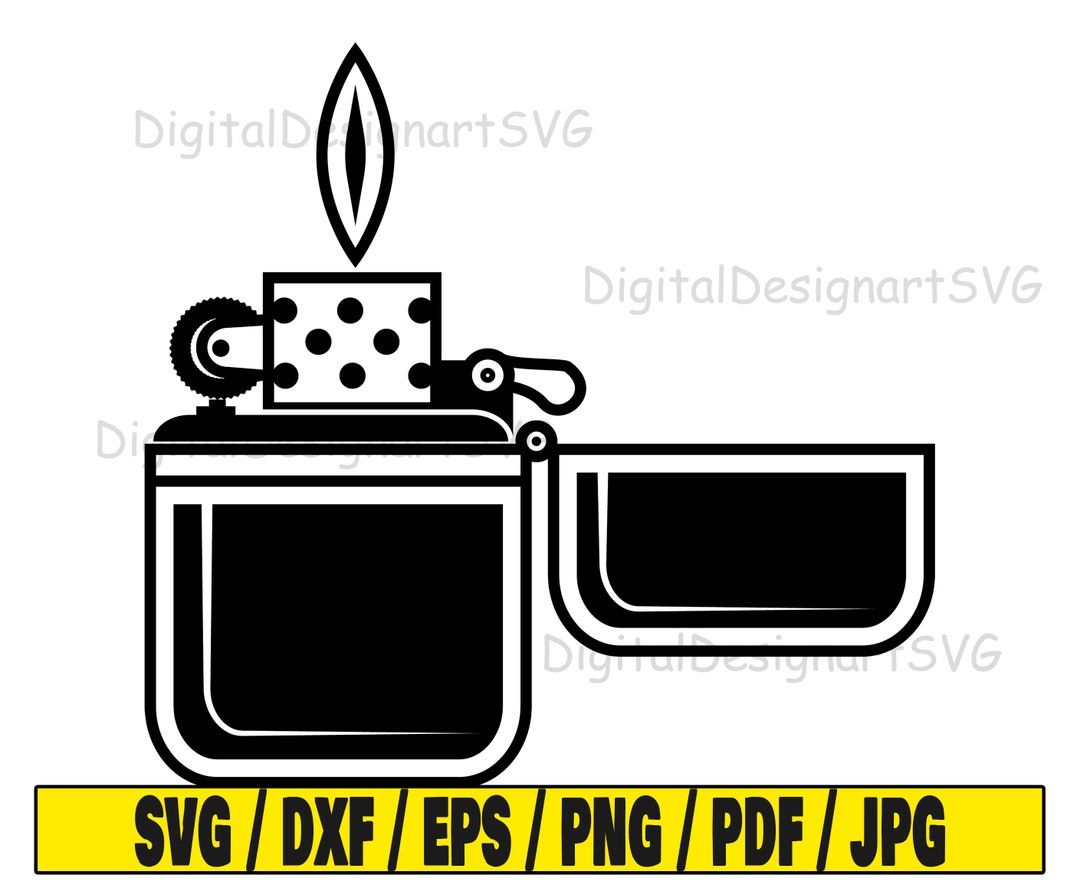 Lighter Svg, Fire Svg Cut File, Light Clipart, Svg Cut File for Cricut ...