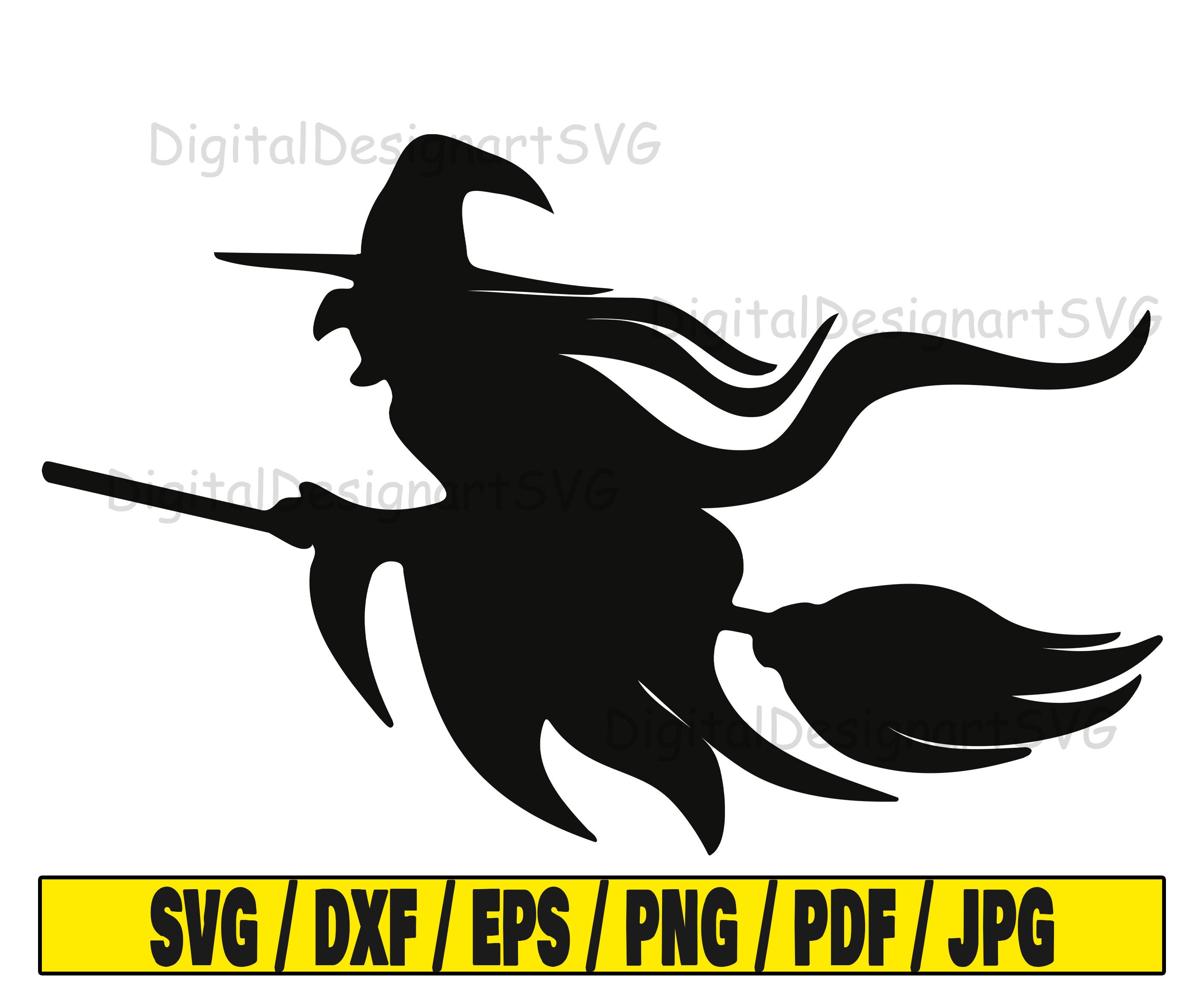 Hexen svg, Besen svg Plotterdatei, Hexen Clipart, Plotterdatei für ...