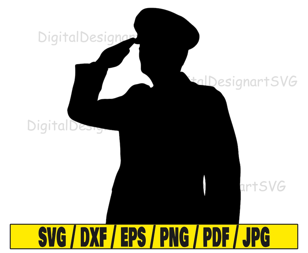 Soldier Salute Svg, Salute Svg, Us Officer Salute Svg, Salute ...