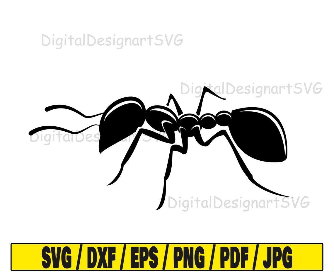Ant Svg, Insect Svg, Ant Silhouette Svg, Cut File for Cricut, Bug Svg ...