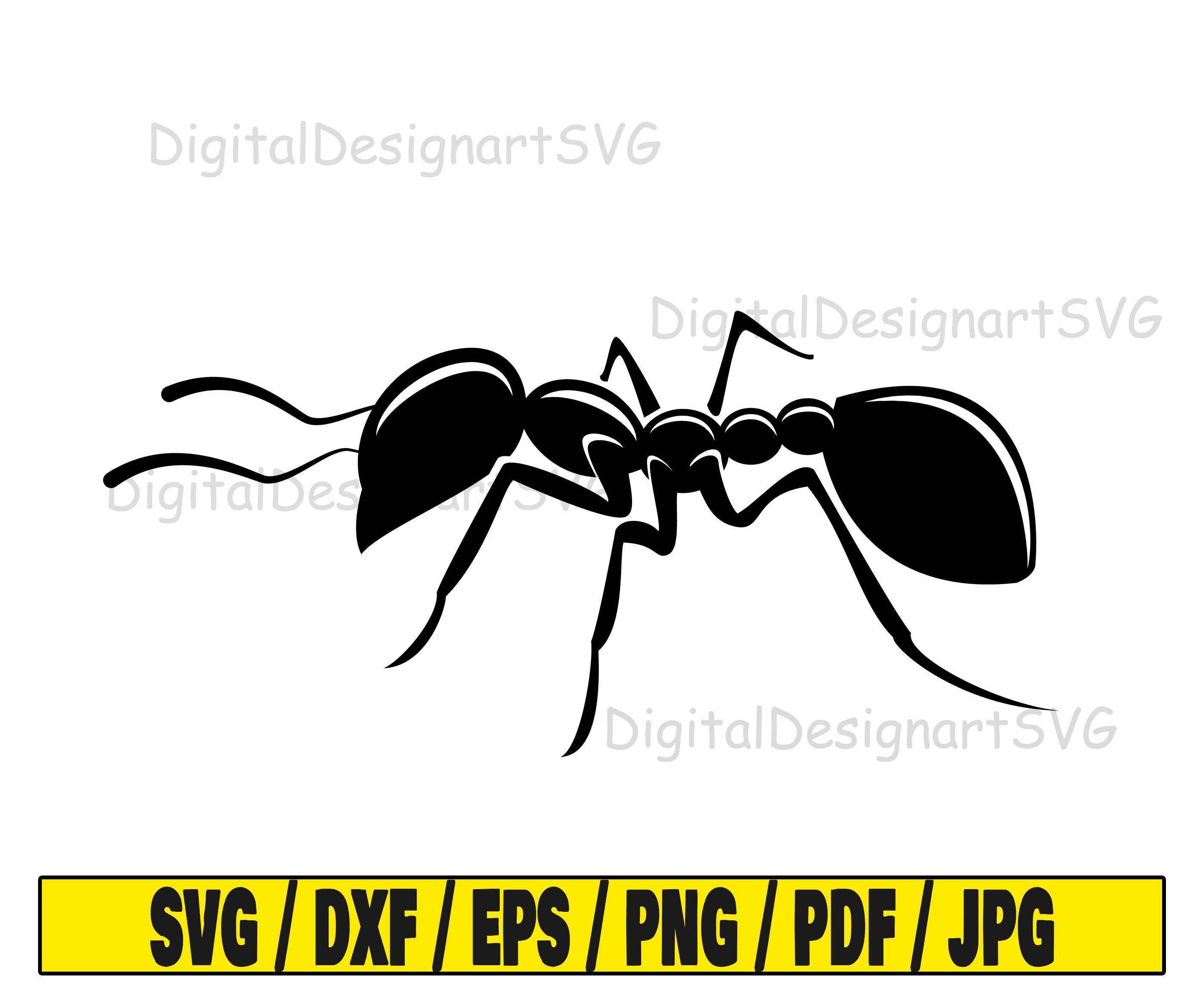 Ant Svg, Insect Svg, Ant Silhouette Svg, Cut File for Cricut, Bug Svg ...