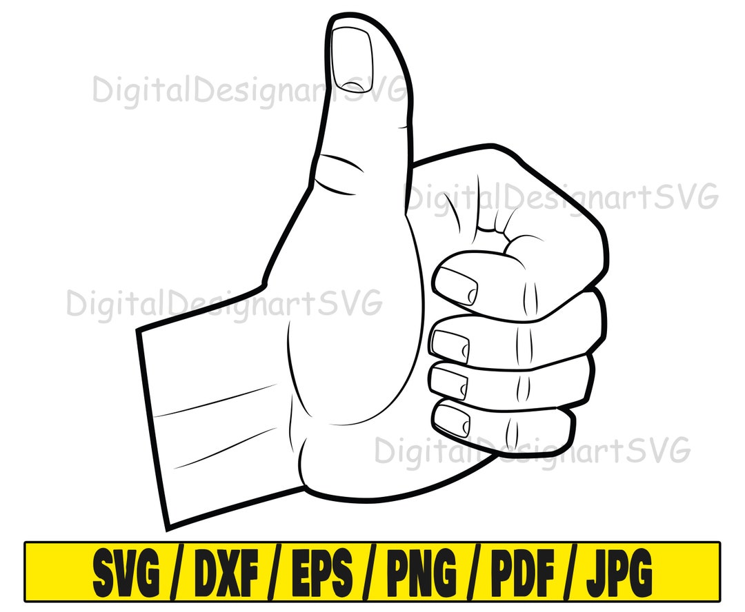 Daumen hoch svg, Daumen hoch svg, Handgeste svg, Hand svg, Daumen hoch ...