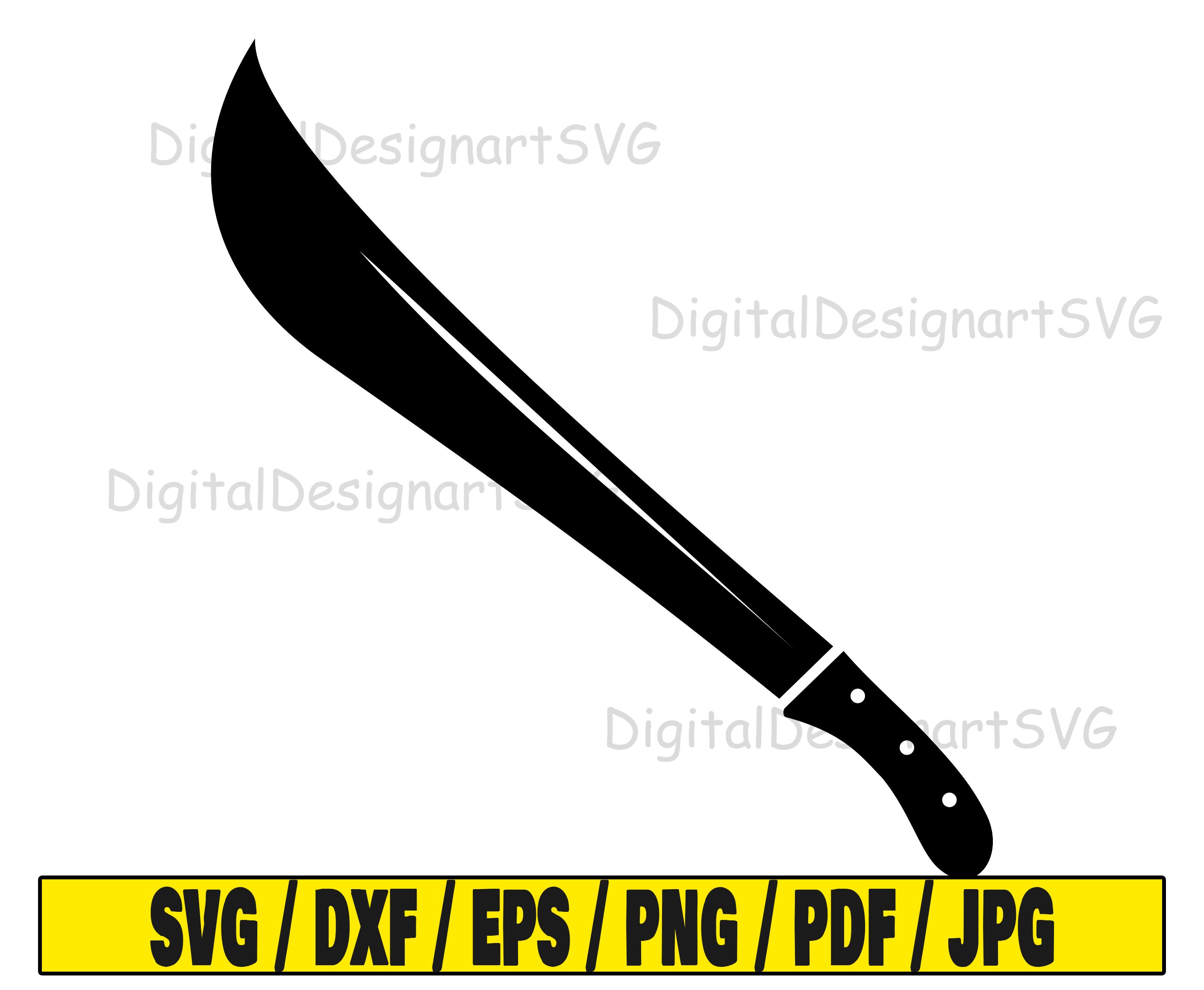 Machete Svg, Blade Svg, Knife Svg, Black Silhouette - Etsy Canada