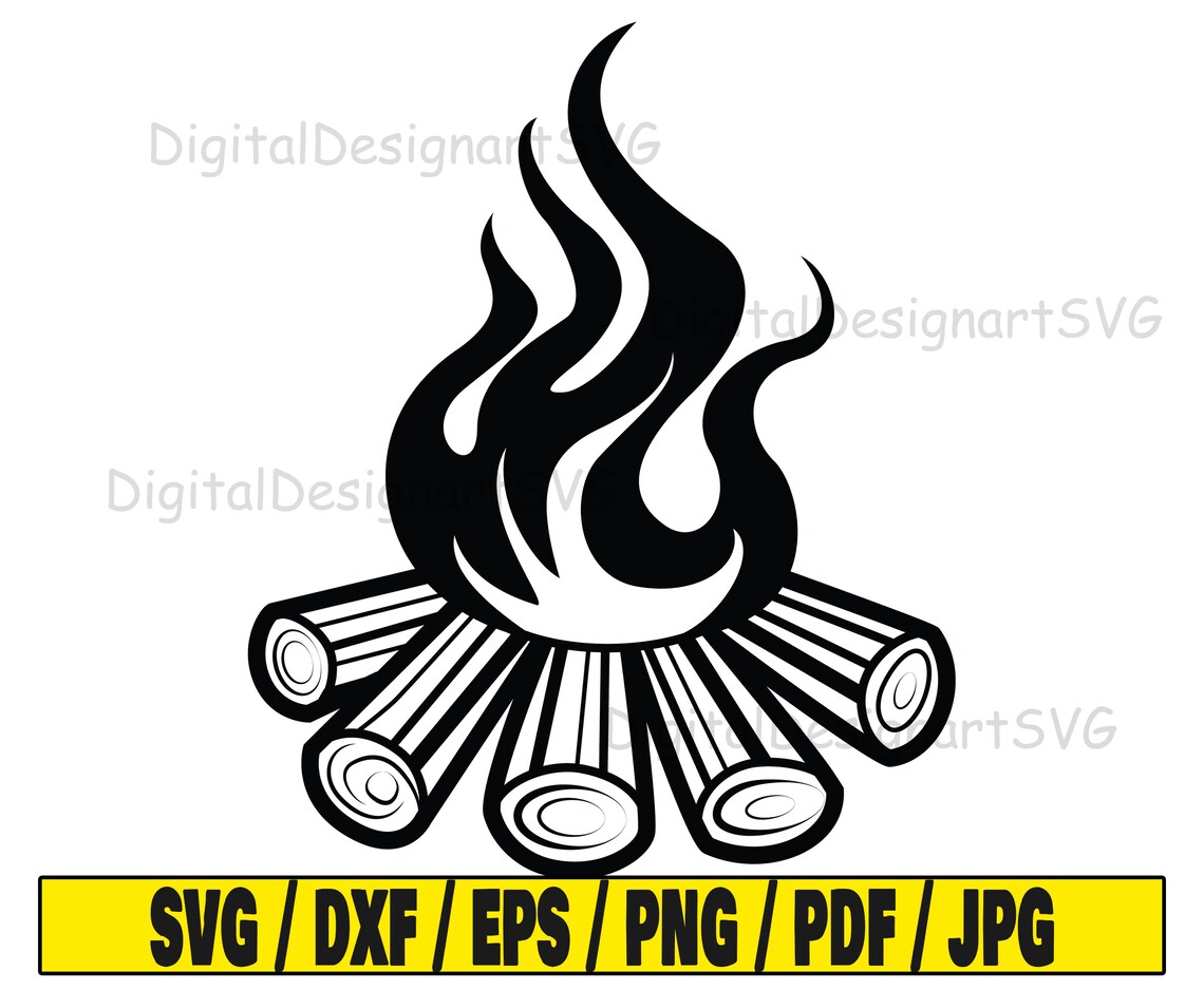 Bonfire Svg Fire Svg Camping Svg Camp Fire Svg | Etsy