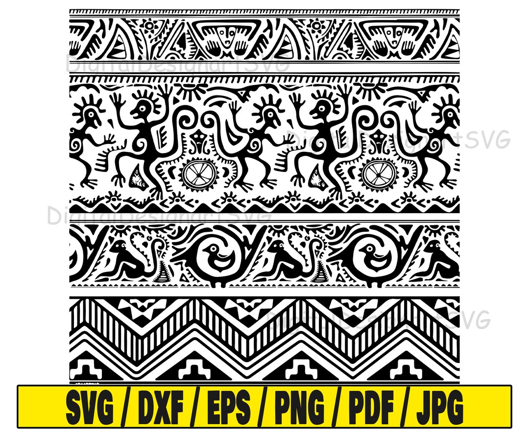Pattern Svg, Tribal Svg Cut File, Damask Clipart, Svg Cut File for ...
