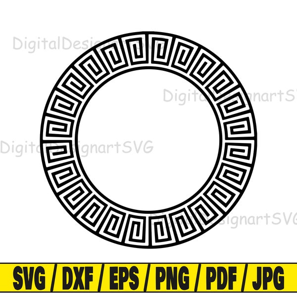 Greek Circle Png - Etsy