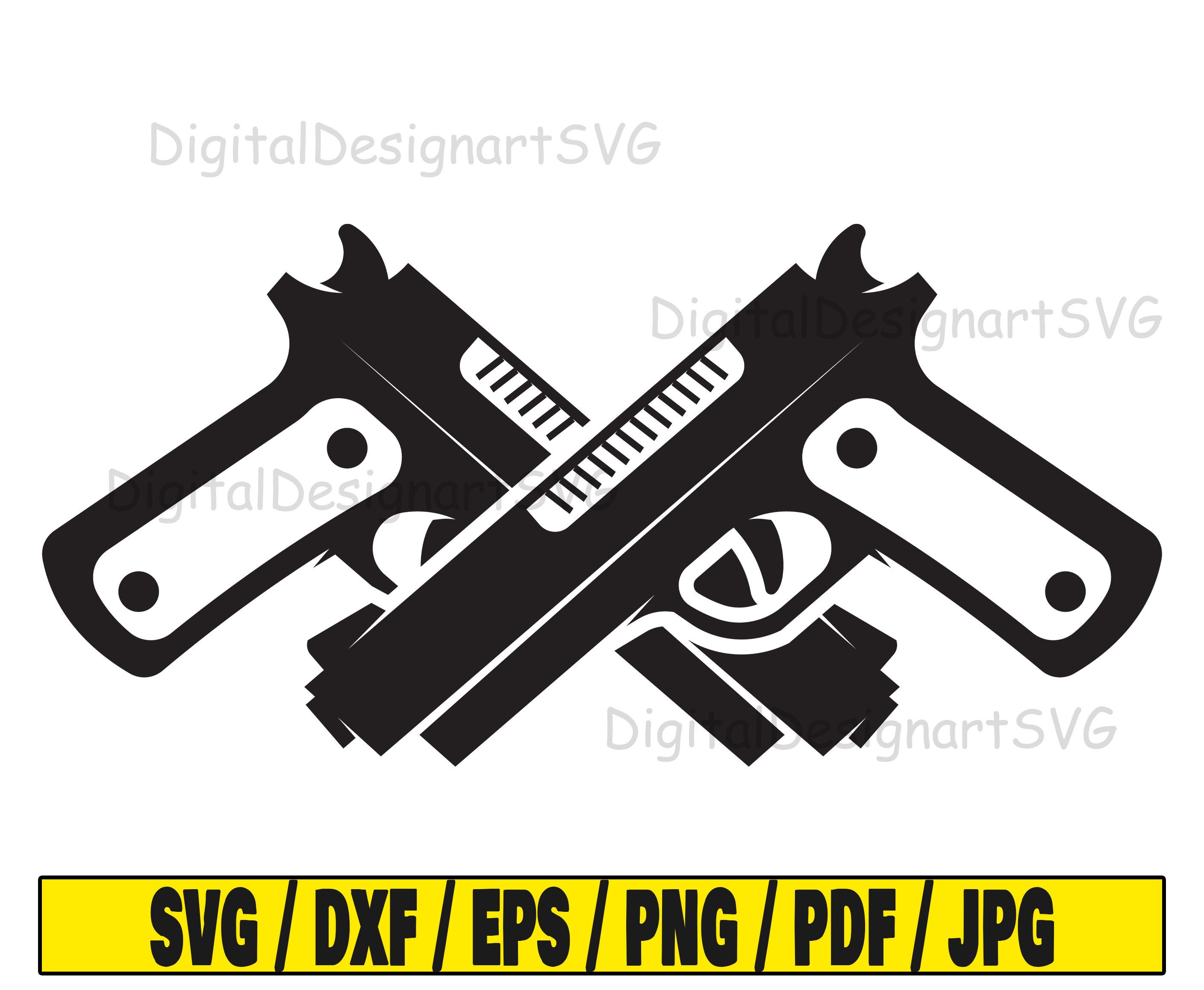 Pistols Svg Guns Svg Cut File Weapon Clipart Svg Cut File - Etsy Ireland