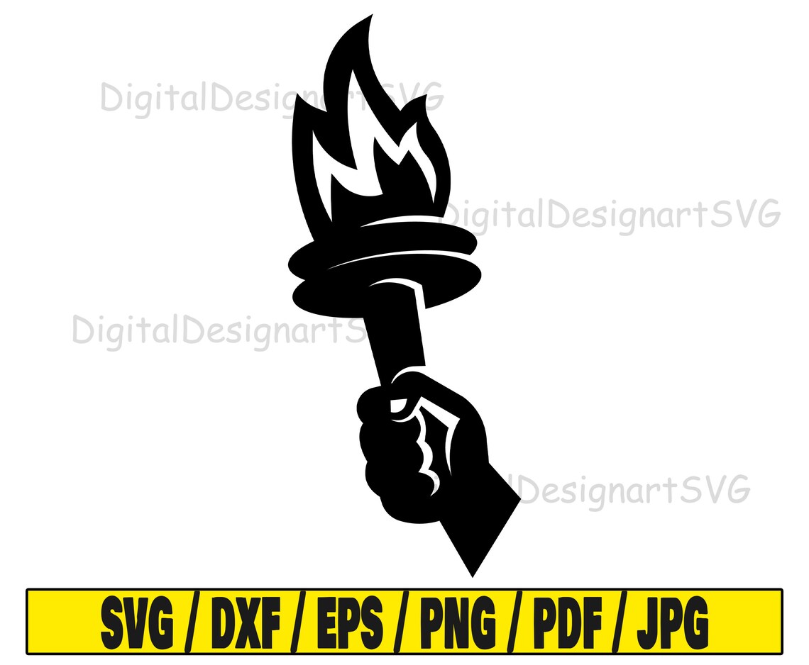 Torch Svg, Hand Holding Torch Svg, Flame Svg, Fire Svg, Justice Svg ...