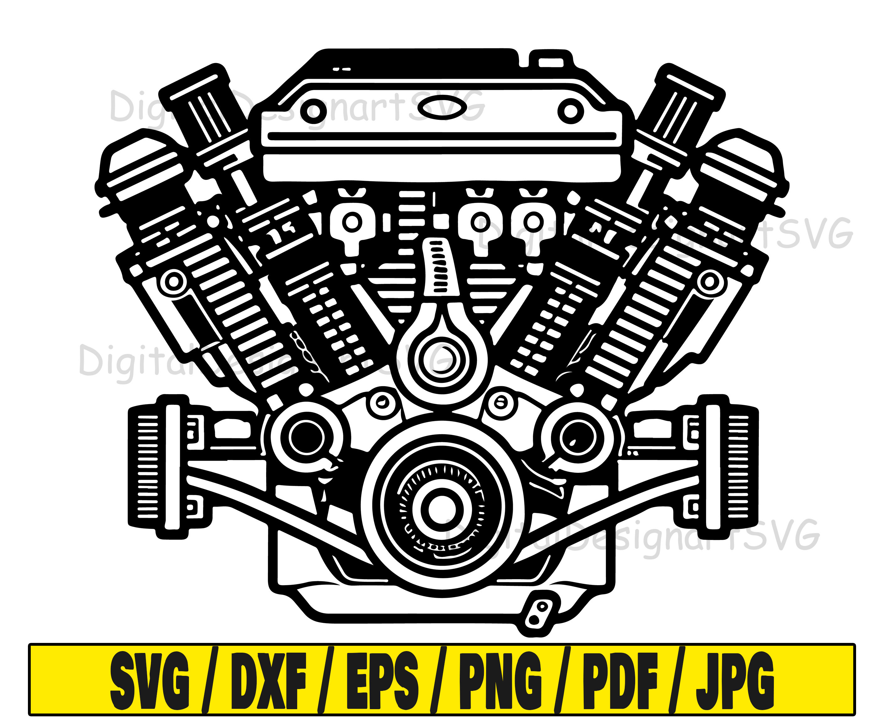 Engine Svg, Car Engine Svg, Car Svg, Automobile Svg, Car Silhouette Svg ...