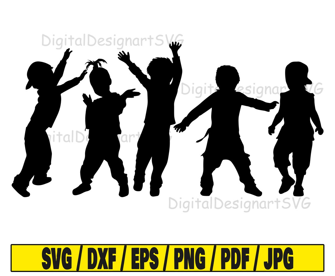 Dancing Kids Svg, Kids Svg, Children Svg, Kindergarten Svg, Kids ...