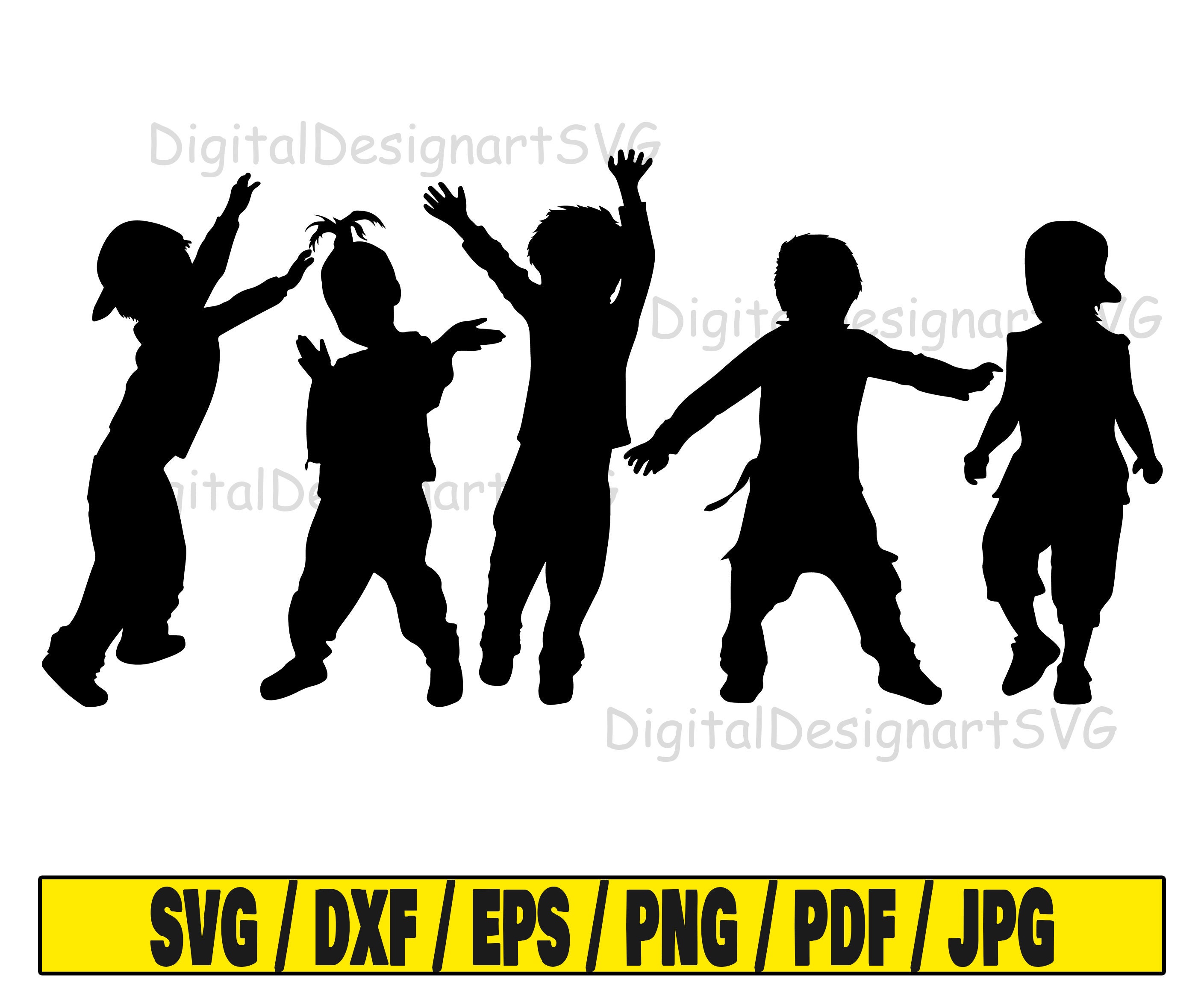Dancing Kids Svg, Kids Svg, Children Svg, Kindergarten Svg, Kids ...