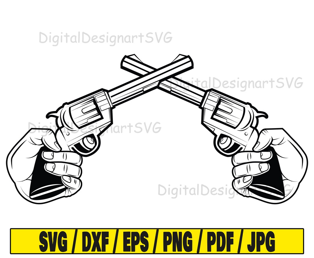 Revolver Svg, Gun Svg Cut File, Weapon Clipart, Svg Cut File for Cricut ...