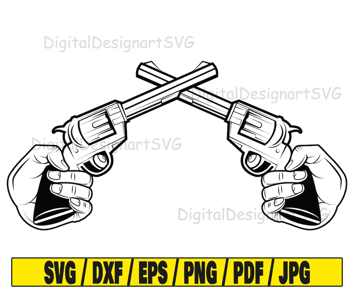 Revolver Svg, Gun Svg Cut File, Weapon Clipart, Svg Cut File for Cricut ...