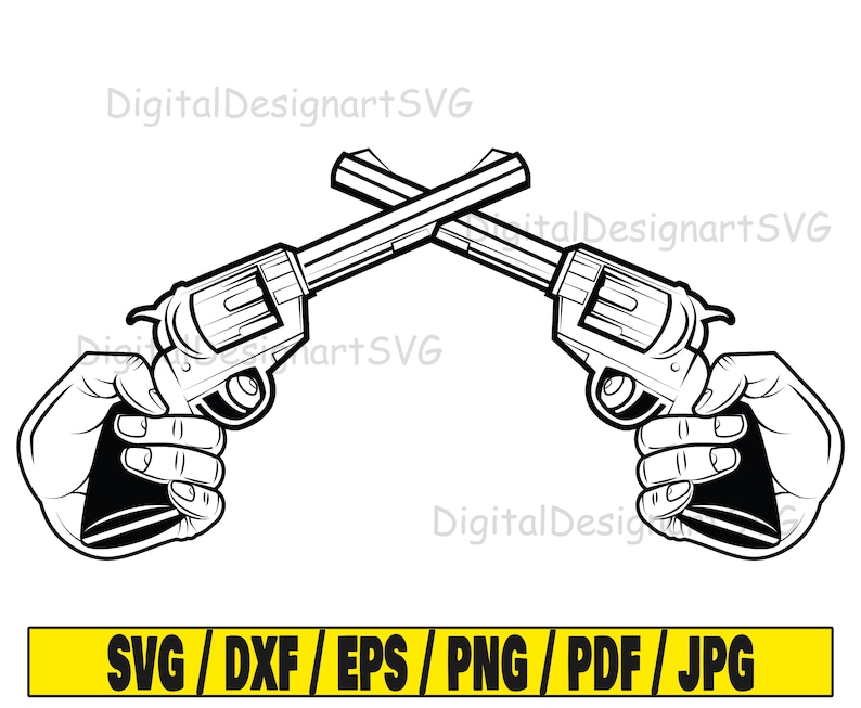 Revolver Svg, Gun Svg Cut File, Weapon Clipart, Svg Cut File for Cricut ...