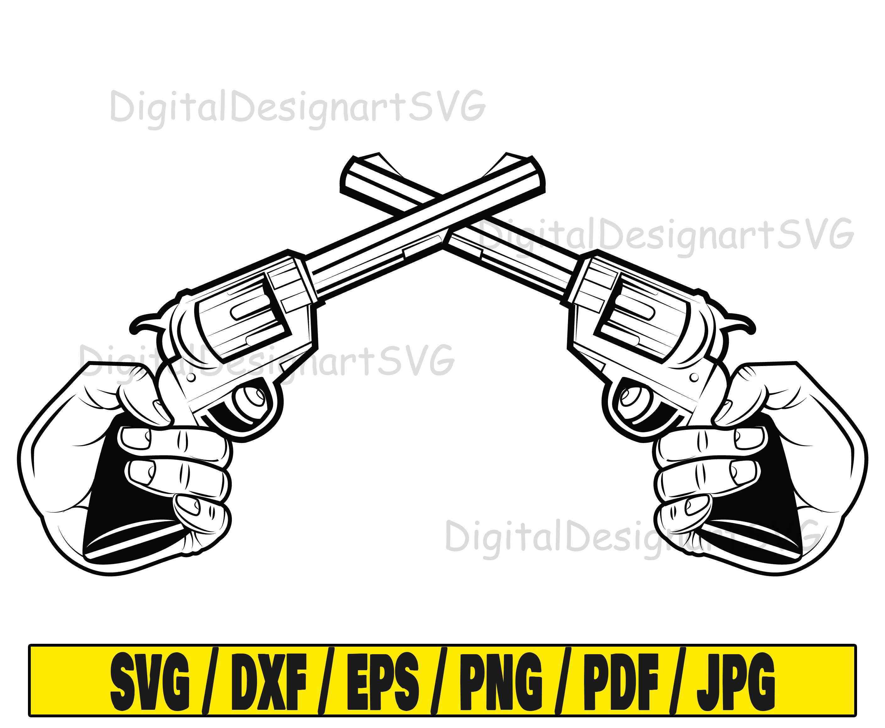 Revolver Svg, Gun Svg Cut File, Weapon Clipart, Svg Cut File for Cricut ...