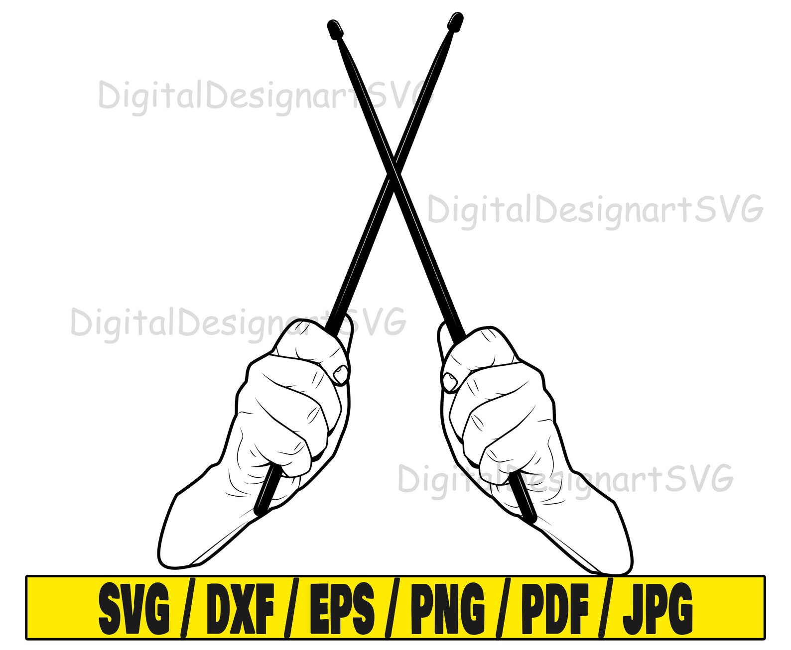 Drummer Svg Drumsticks Svg Music Svg Musician | Etsy