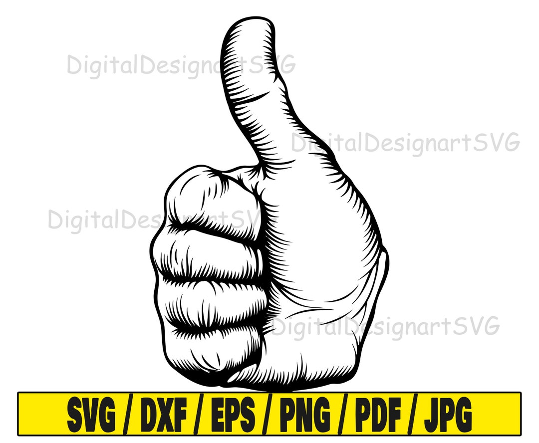 Thumbs up Svg, Thumb up Svg, Svg Cut File Svg, Silhouette Svg, Hand Svg ...