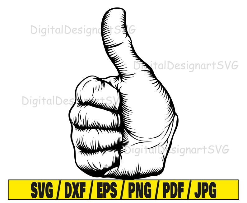 Thumbs up Svg Thumb up Svg Svg Cut File Svg Silhouette Svg - Etsy