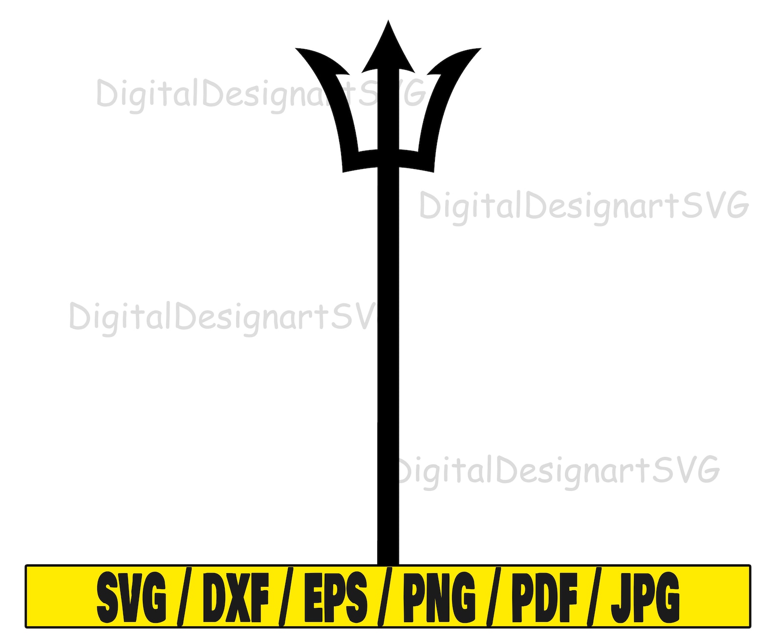 Fork Svg, Poseidon Svg, Sea Svg, Fork Silhouette Svg, File for Cricut ...