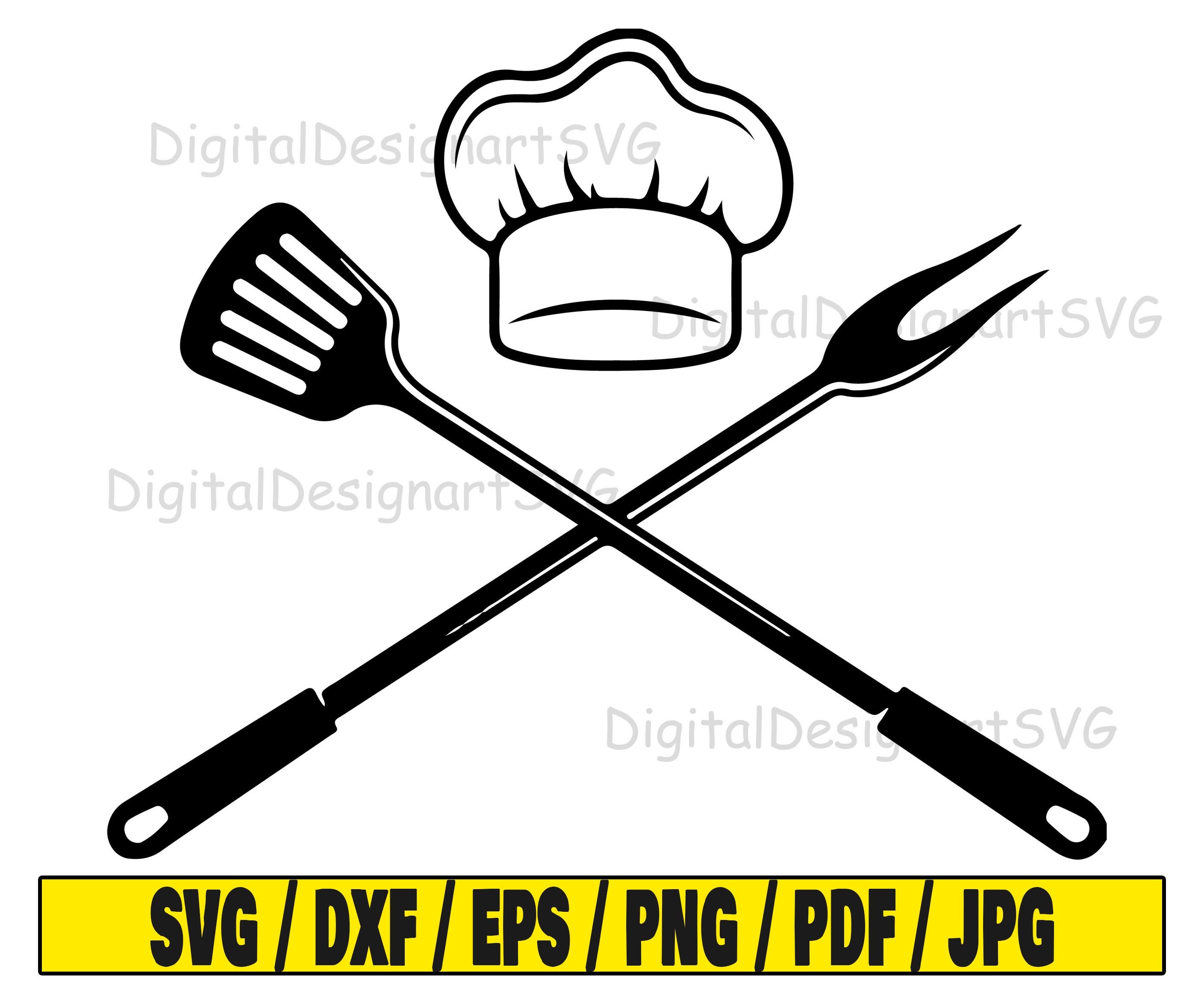 Chef svg Cooking svg cut file cook clipart svg cut file for | Etsy