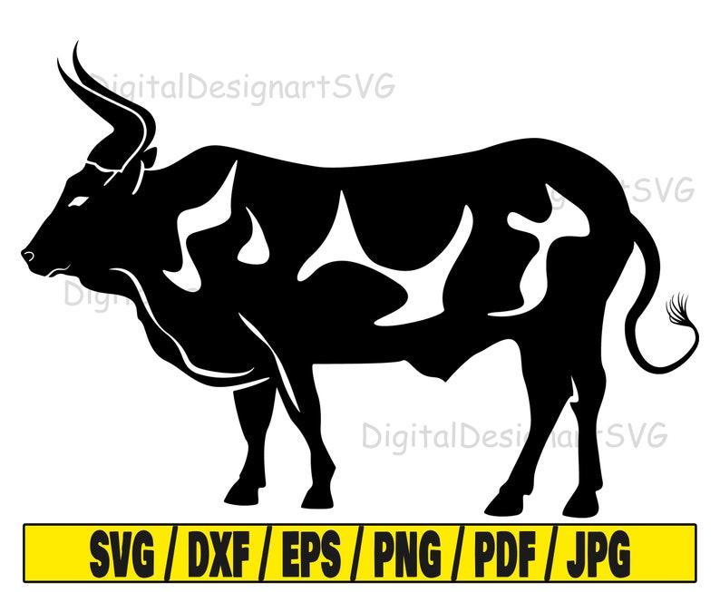 Bull Svg Bulls Svg Cut File Animal Clipart Svg Cut File for - Etsy