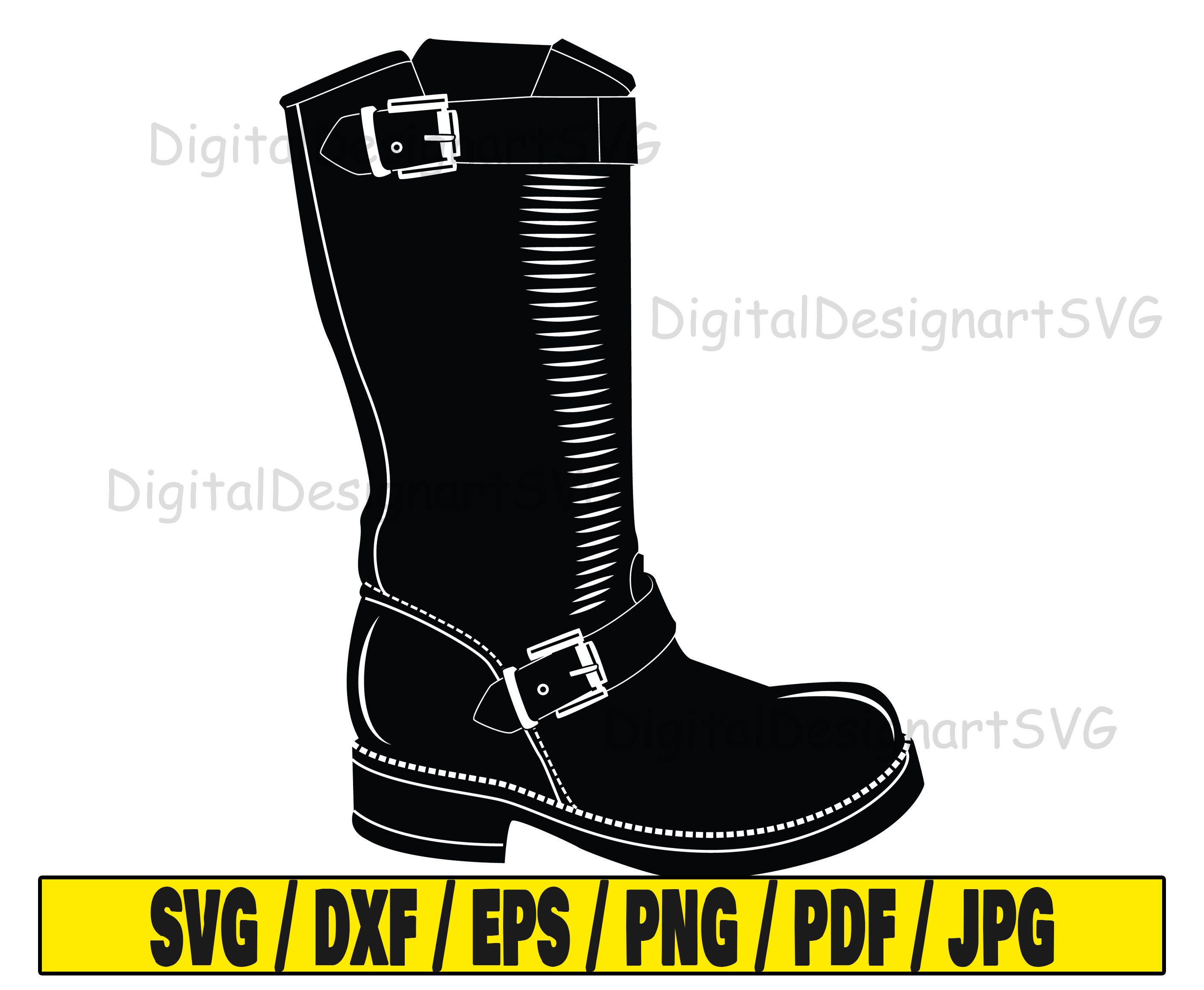Boot Svg Svg, Boots Svg Cut File, Shoe Clipart, Svg Cut File for Cricut ...