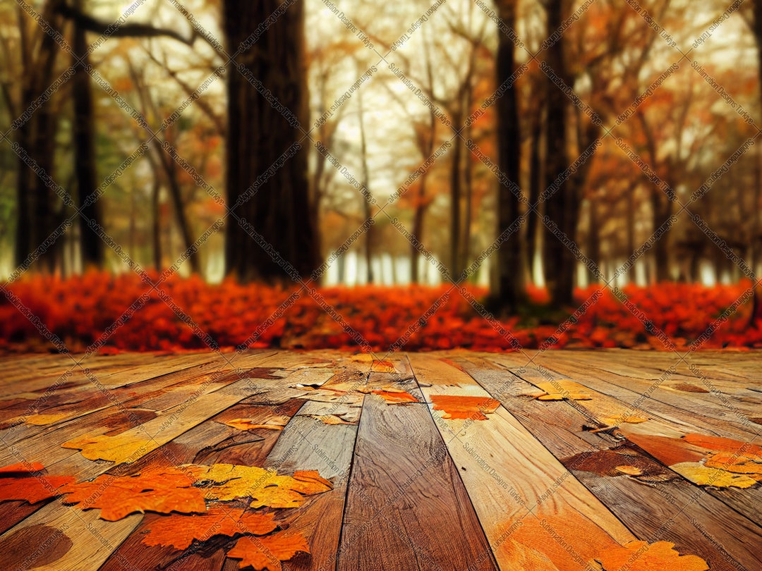 Background Mockup Autumn Backdrops Fall Digital - Etsy