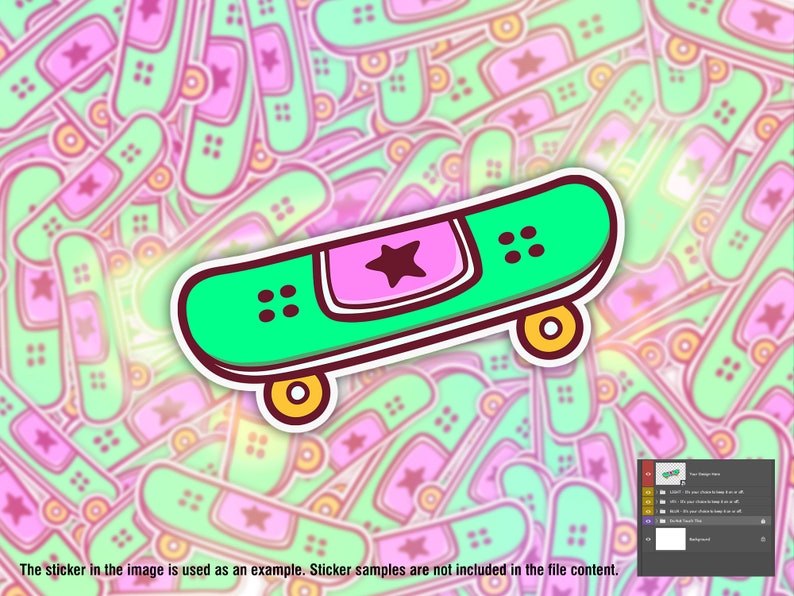 Sticker Pile Mockup Psd Sticker Pile Mock up Psd - Etsy UK