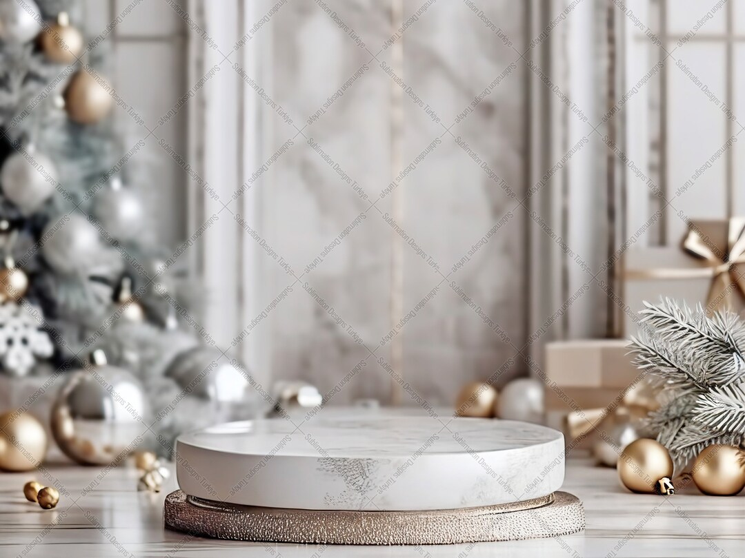 Christmas Mockup Christmas Podium Mock up Christmas Backdrops Christmas ...