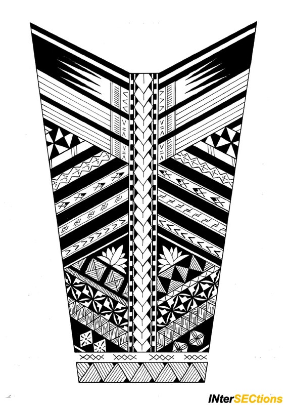 Polynesian Leg Tattoo Sleeve