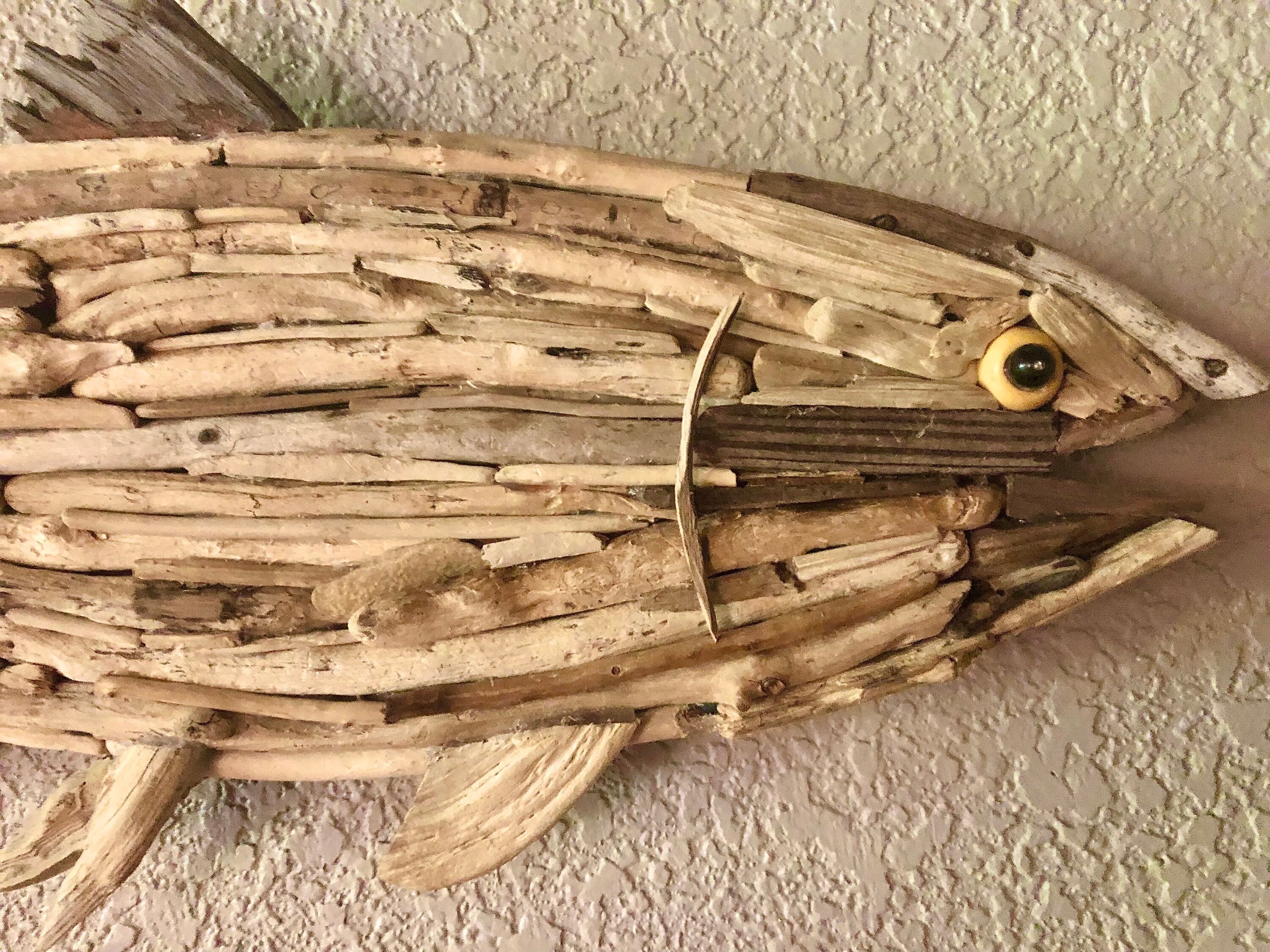 Driftwood Fish Sculpture- All Driftwood From the Pacific Ocean USA ...