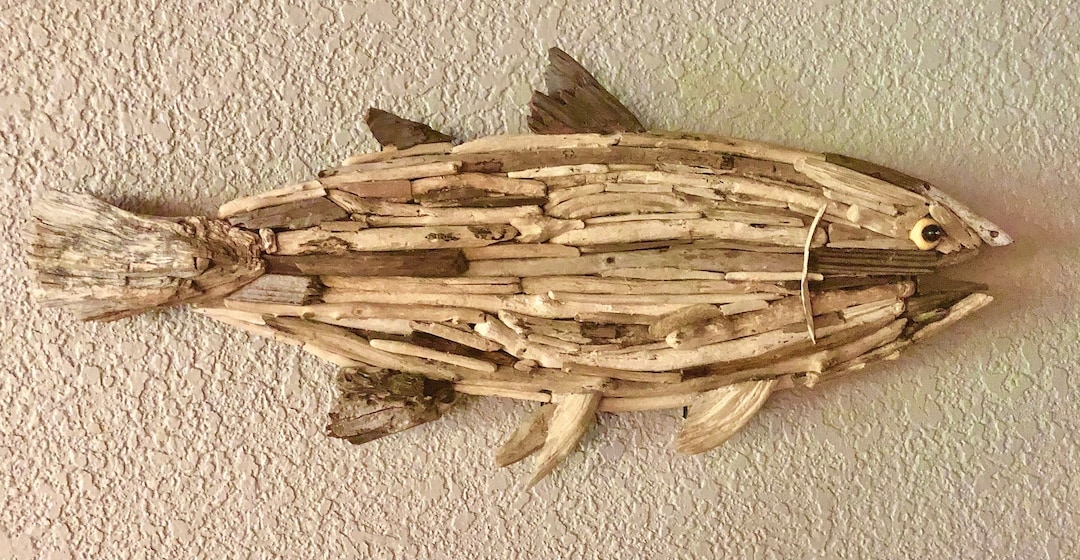 Driftwood Fish Sculpture- All Driftwood From the Pacific Ocean USA ...