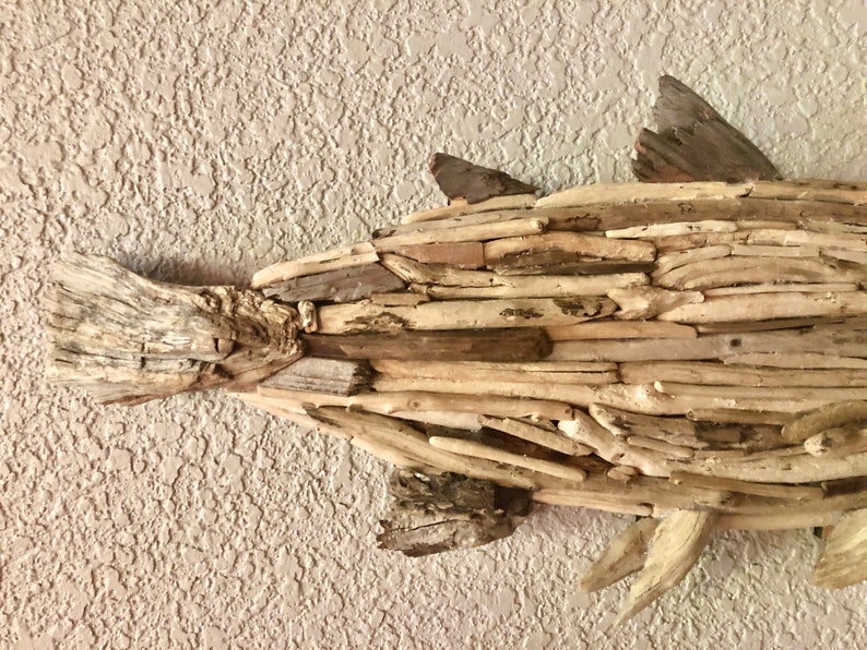 Driftwood Fish Sculpture- All Driftwood From the Pacific Ocean USA ...