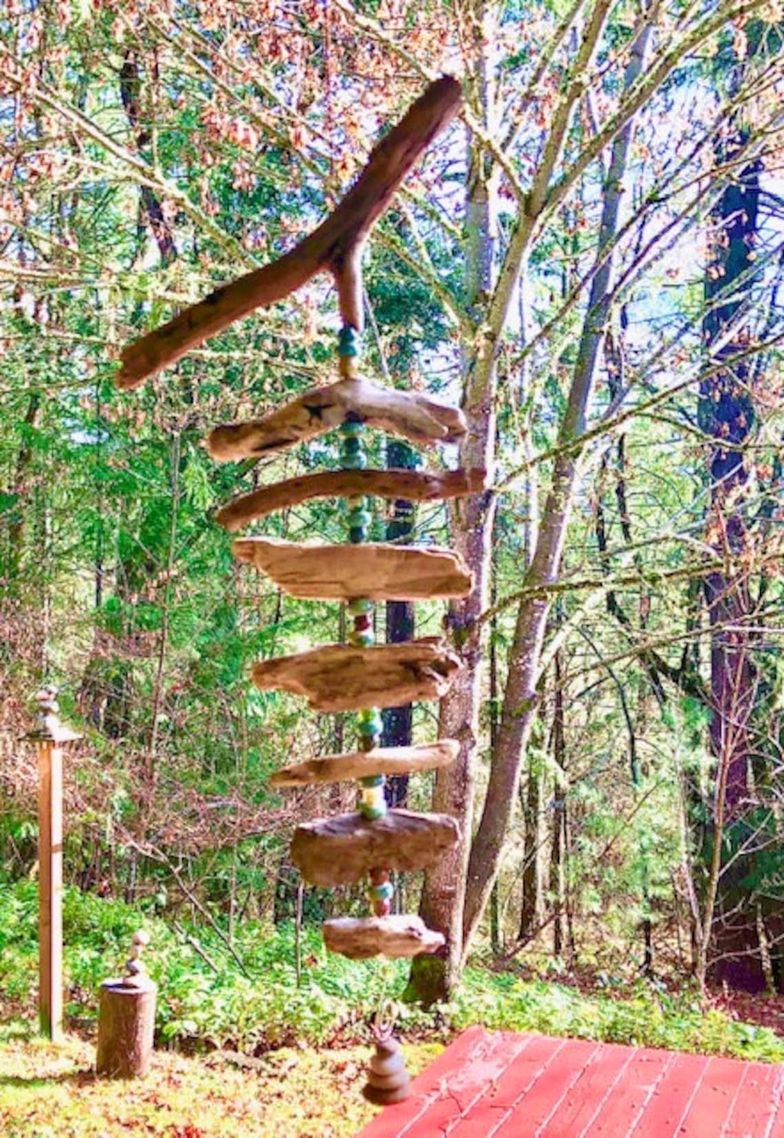 Driftwood Mobile Miniature Cairn - Etsy