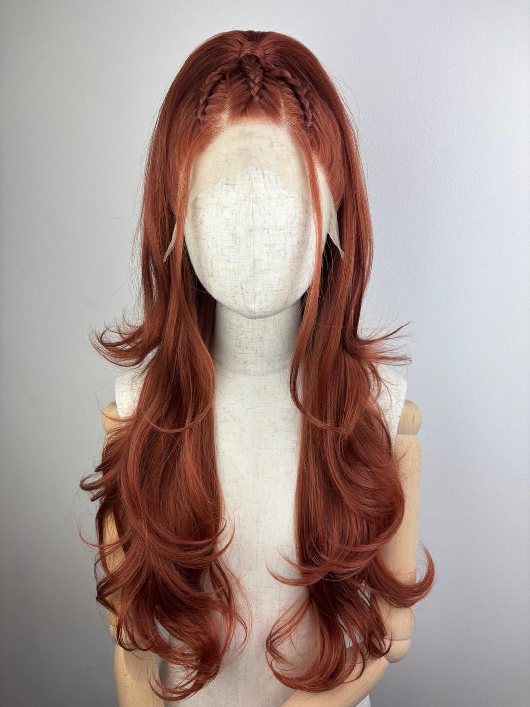 Lace Front Wig / Wig / THE RUSTY MAID / a Customized Triple Braided ...