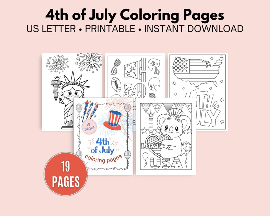 4th of July Coloring Pages for Kids Independence Day Coloring Pages ...