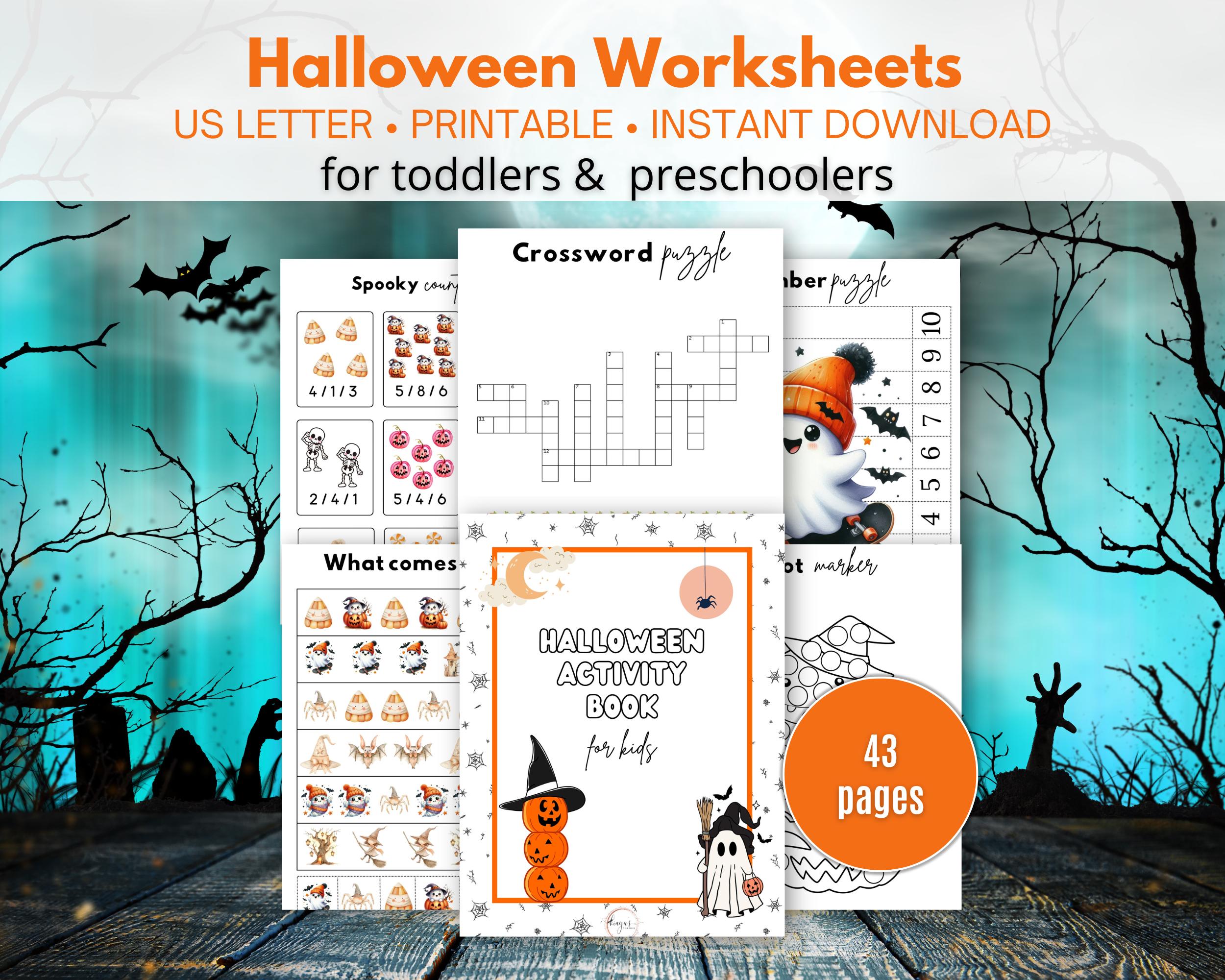 43 Printable Halloween Activities for Kids, Halloween Coloring Pages ...