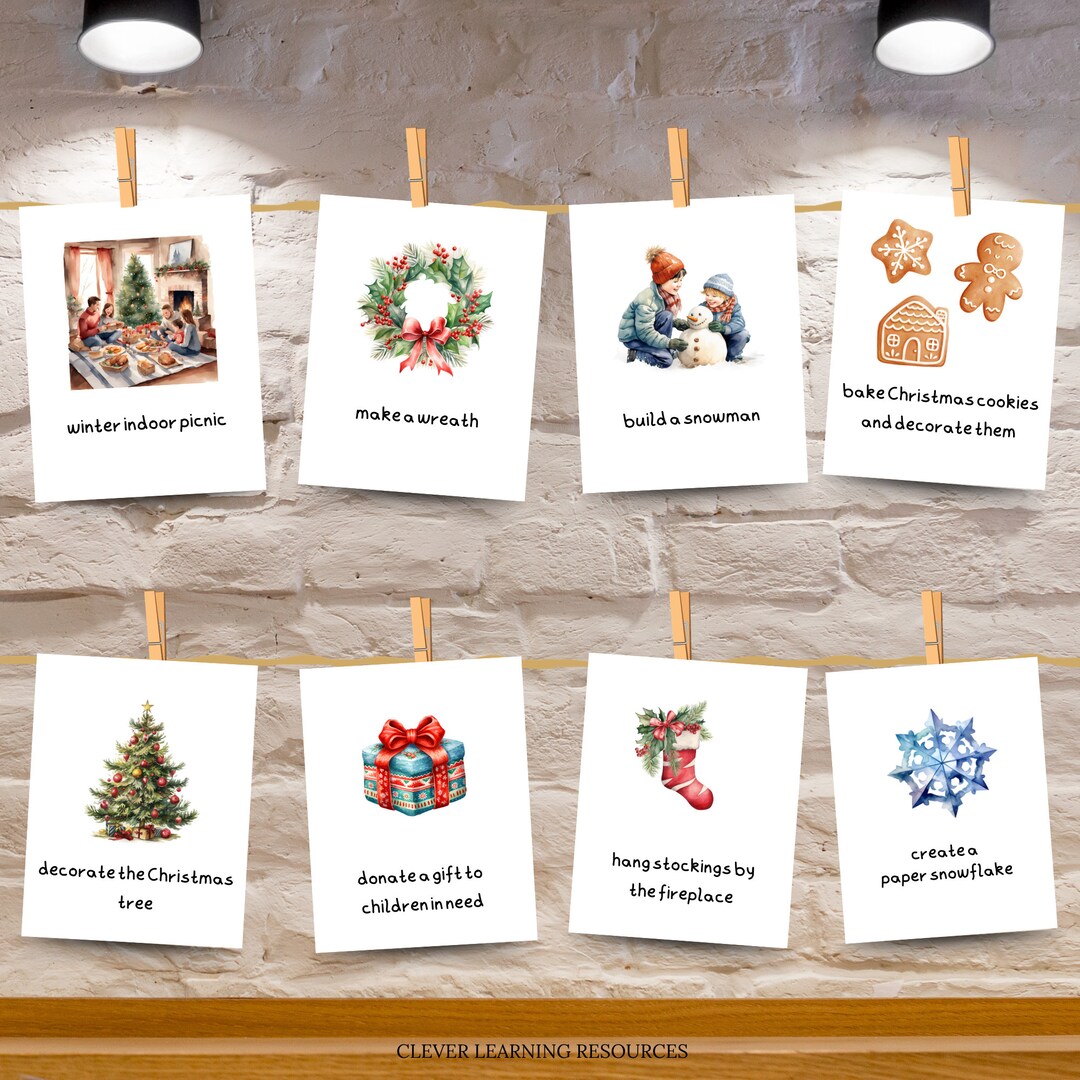Printable Advent Activity Cards for Kids Things to Do This Christmas ...